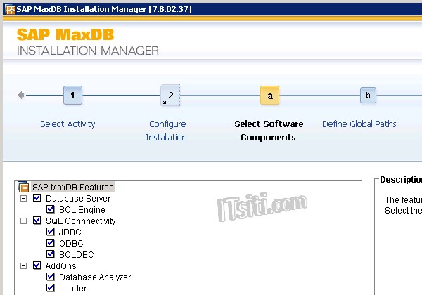 MaxDB 7.8 Installation Steps